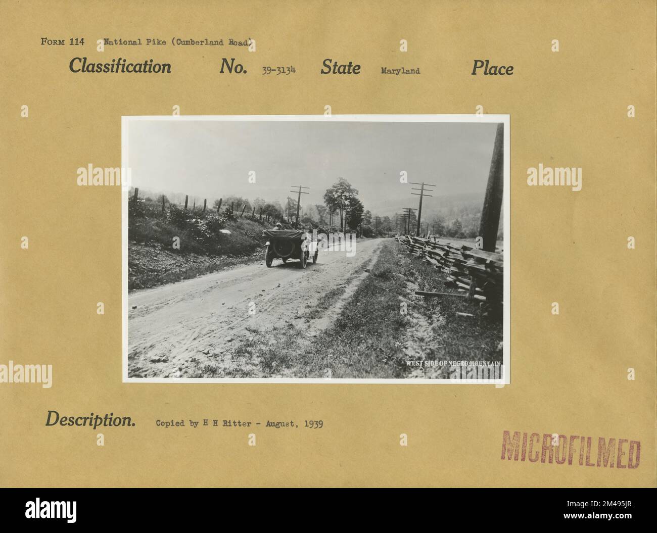 National Pike (Cumberland Road), Maryland. Original caption: Copied ...