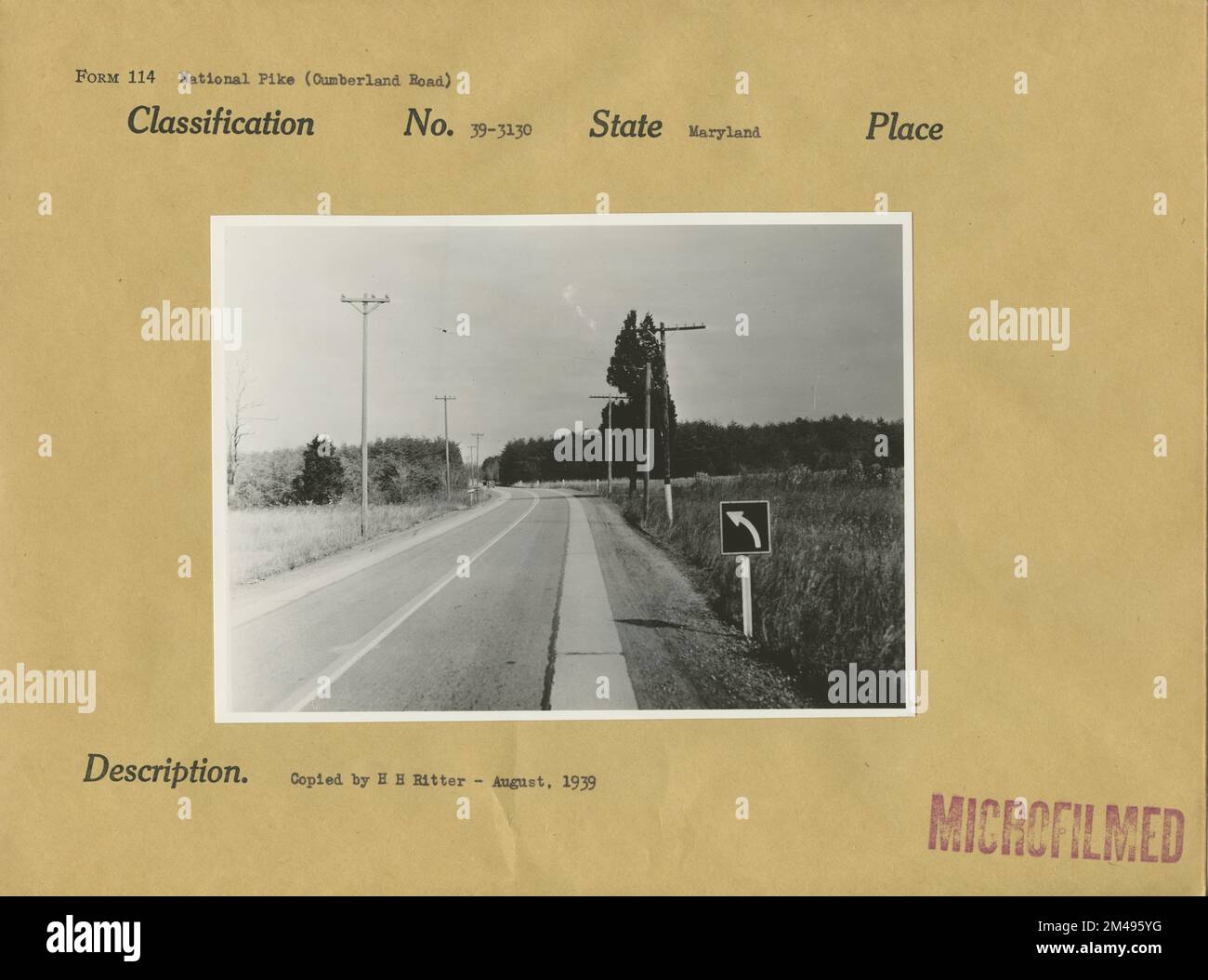 National Pike (Cumberland Road), Maryland. Original caption: Copied ...