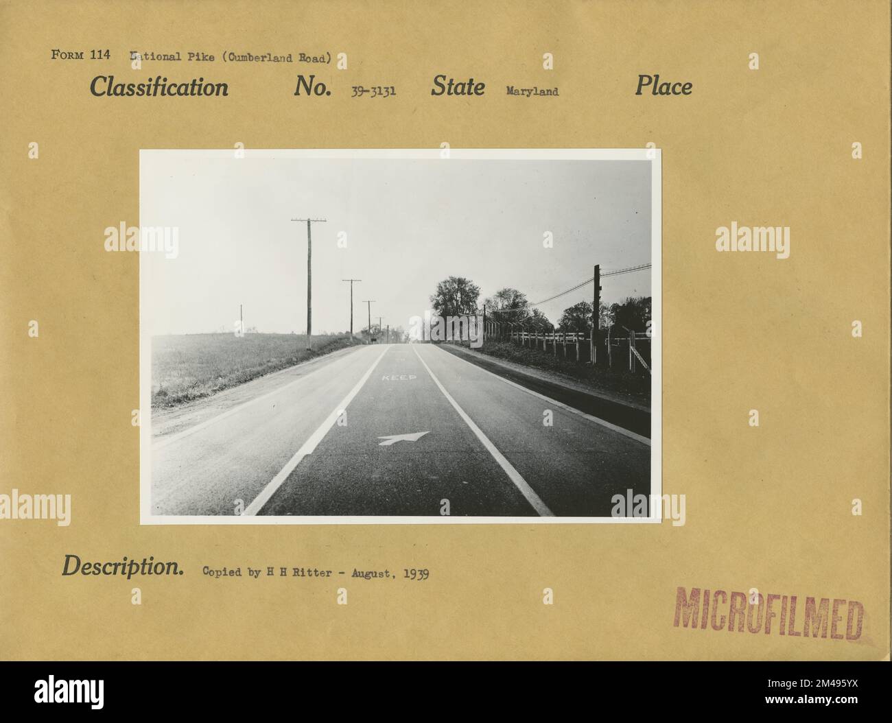 National Pike (Cumberland Road), Maryland. Original caption: Copied ...