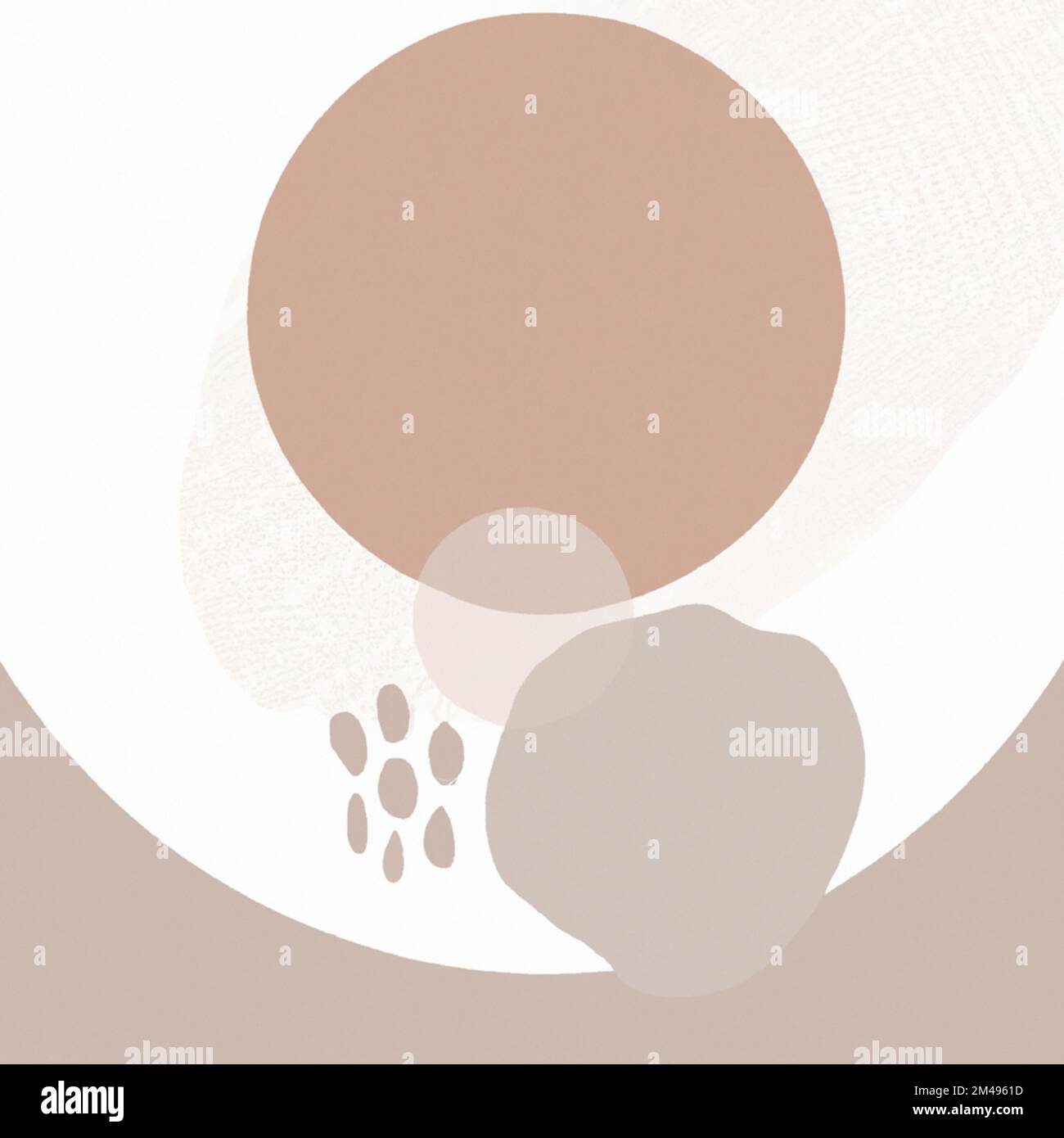 Trendy graphic illustration with an elegant muted color palette ...