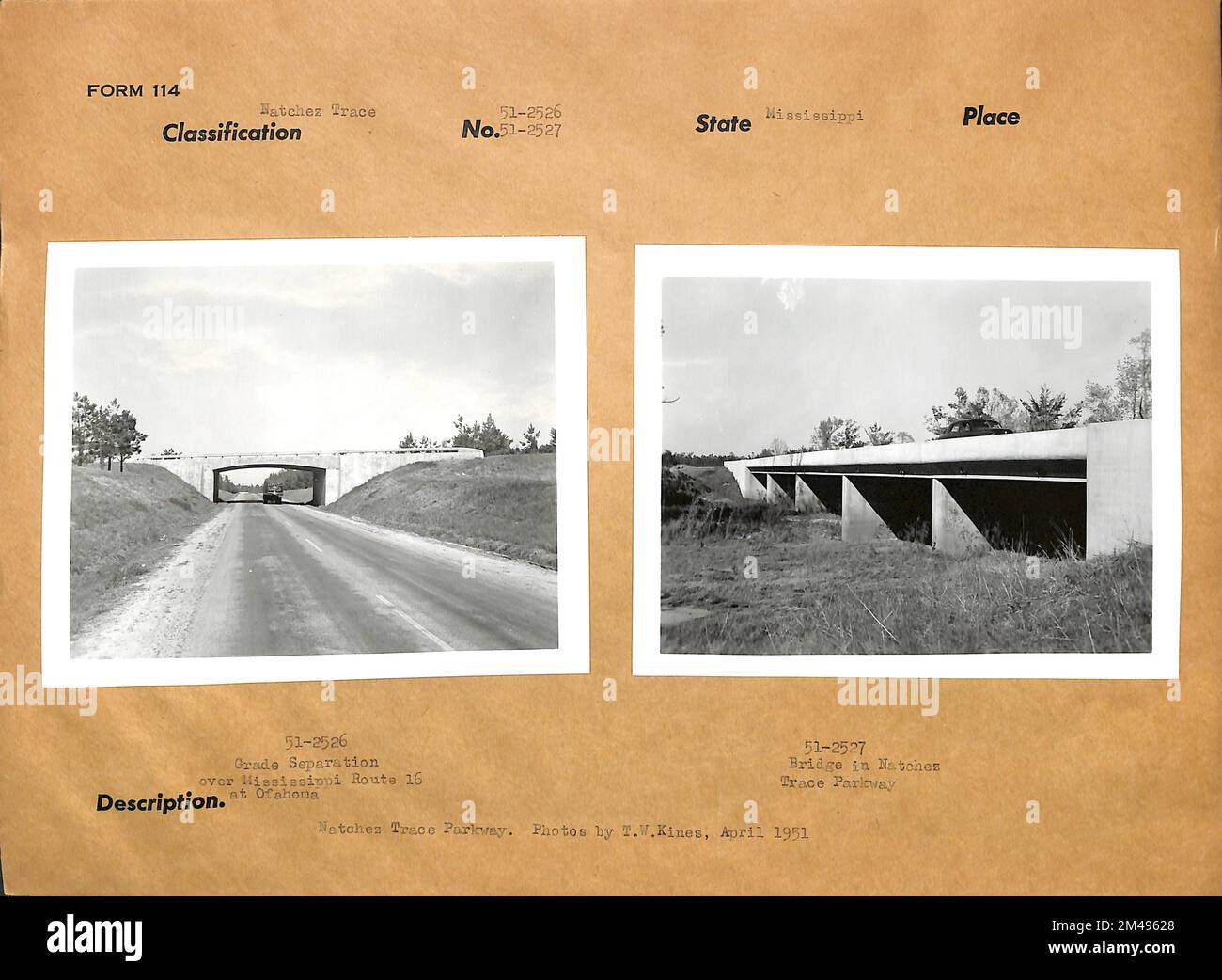 Bridge in Natchez Trace Parkway. Original caption: Bridge in Natchez ...