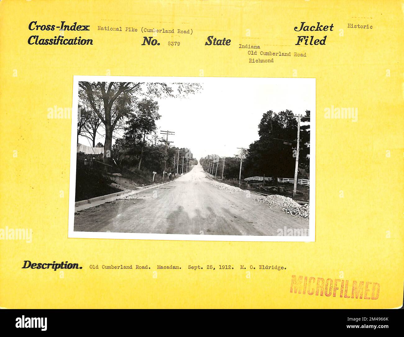Old Cumberland Road, Macadam. Original caption: Old Cumberland Road ...