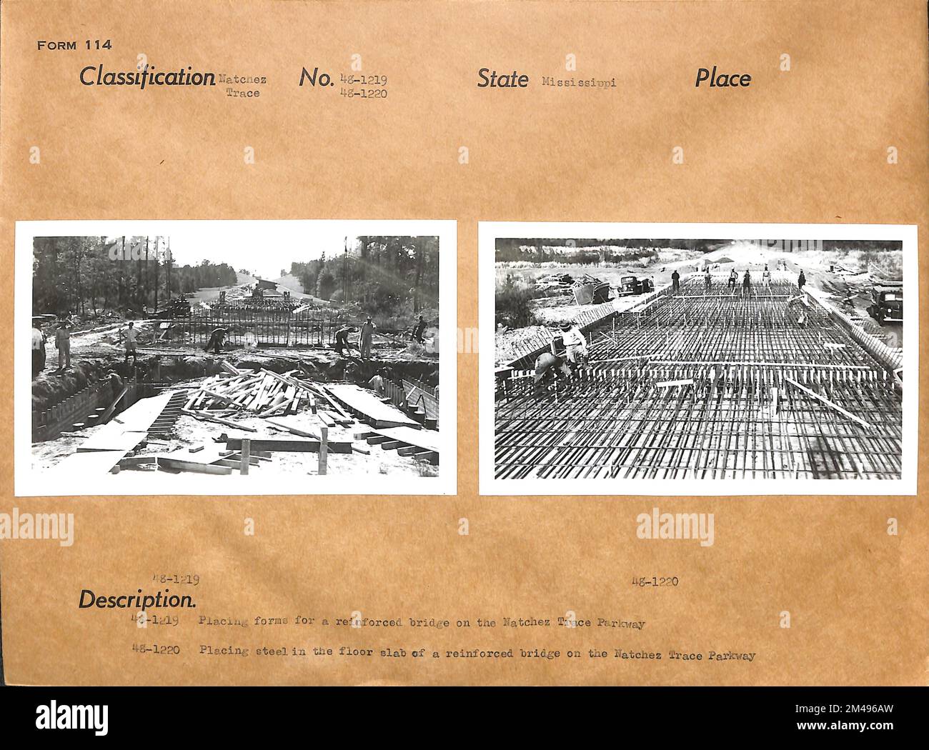 Placing Steel in the Floor Slab of a Reinforced Brideg on the Natchez ...