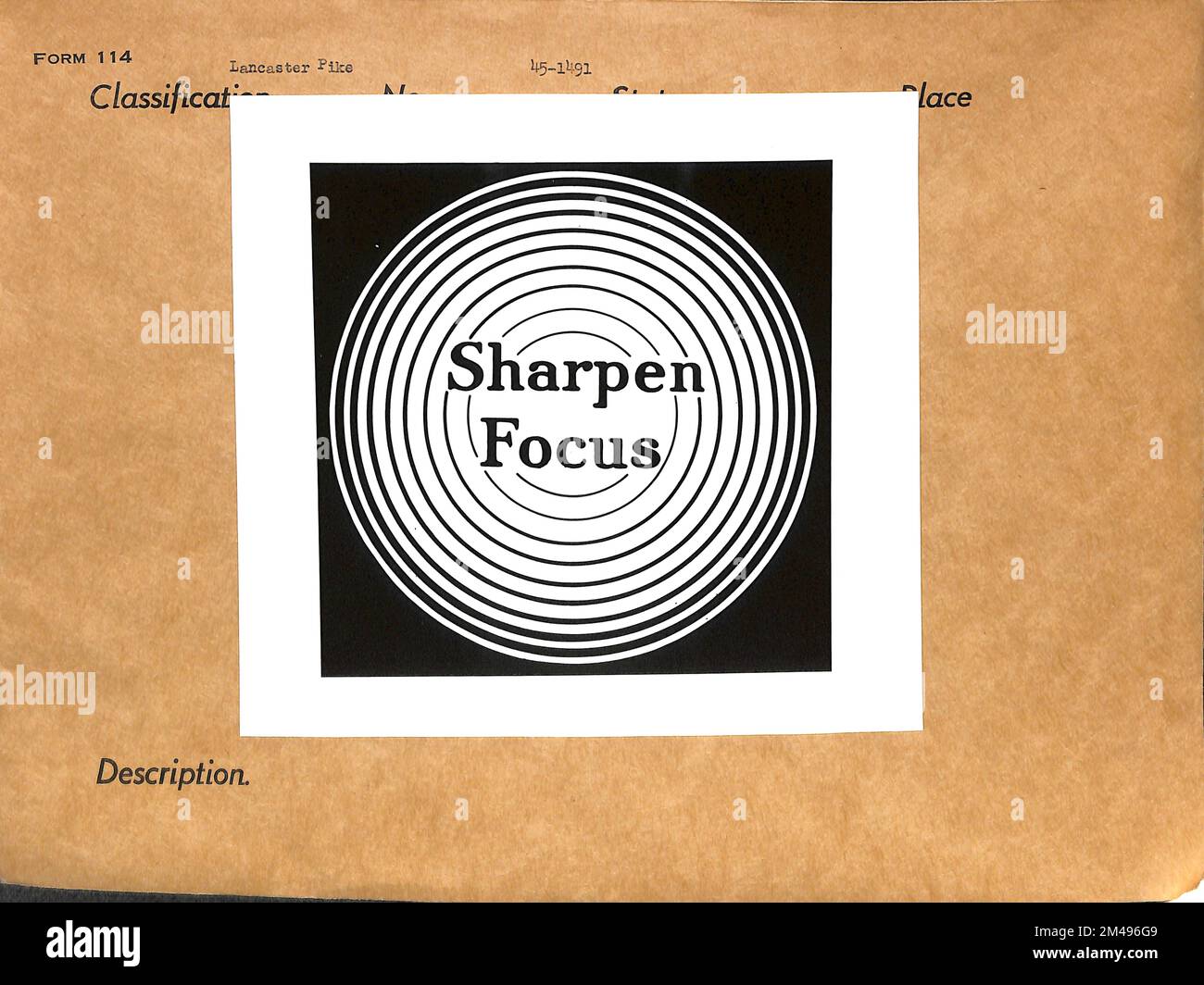 Sharpen Focus. State: Pennsylvania Stock Photo - Alamy