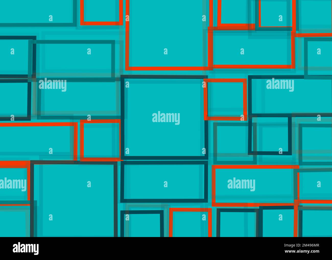 Abstract Offset Quads generative art background art illustration Stock ...