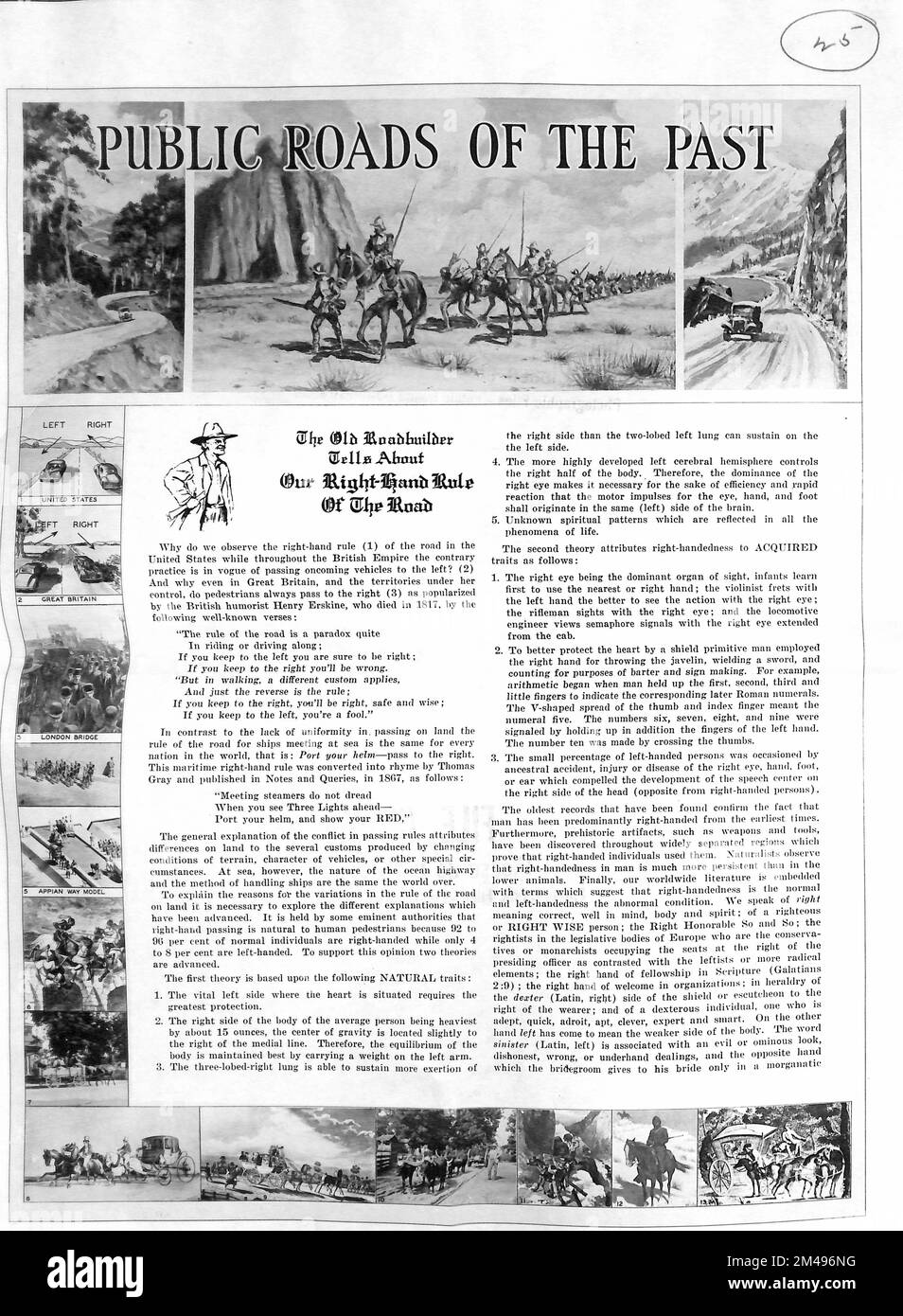 Our Right-Hand Rule of the Road. undefined Stock Photo - Alamy