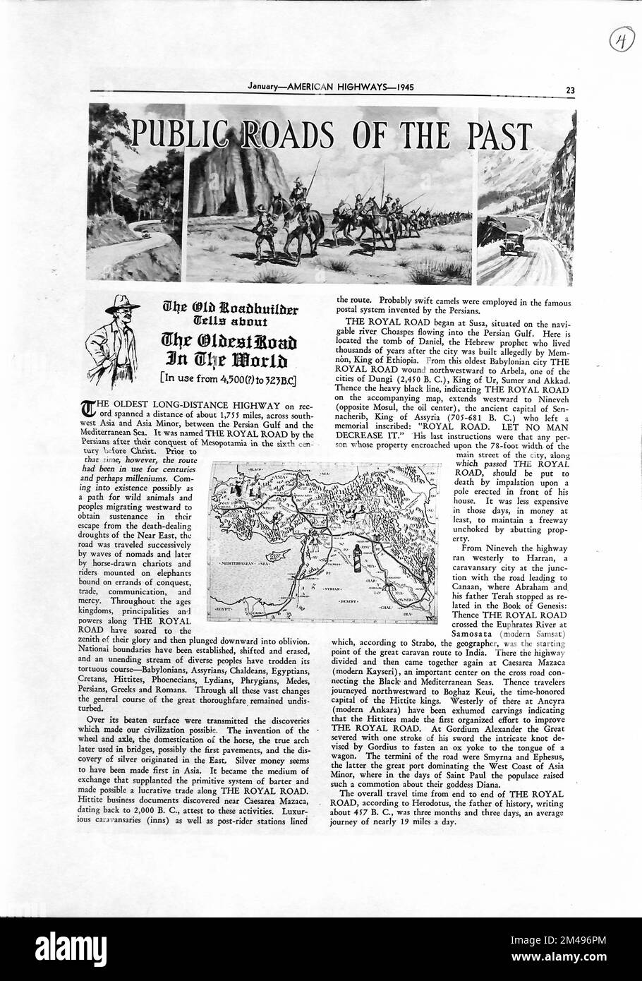 The Oldest Road in the World (in Use from 4500 (?) to 323 B.C ...