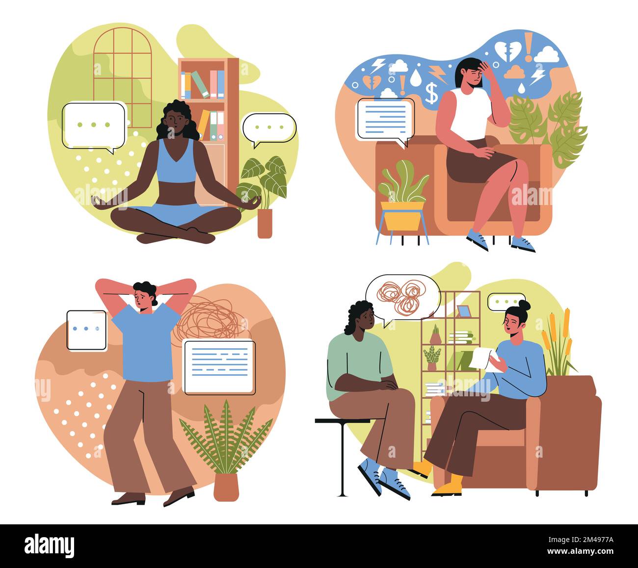 Mental health recovering Stock Vector Image & Art - Alamy