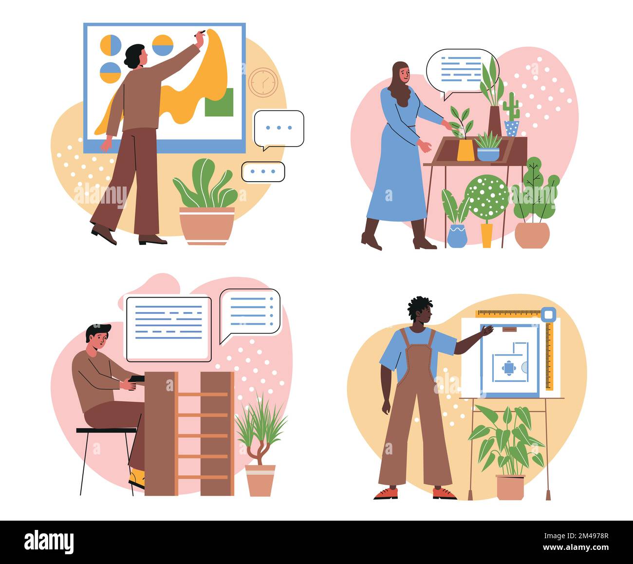 Set of creative workers Stock Vector Image & Art - Alamy