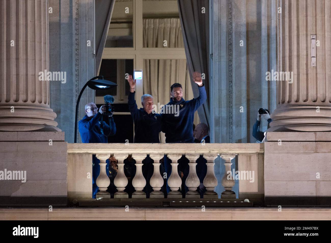 Paris, France, 19/12/2022, French goalkeeper Hugo Lloris and French ...