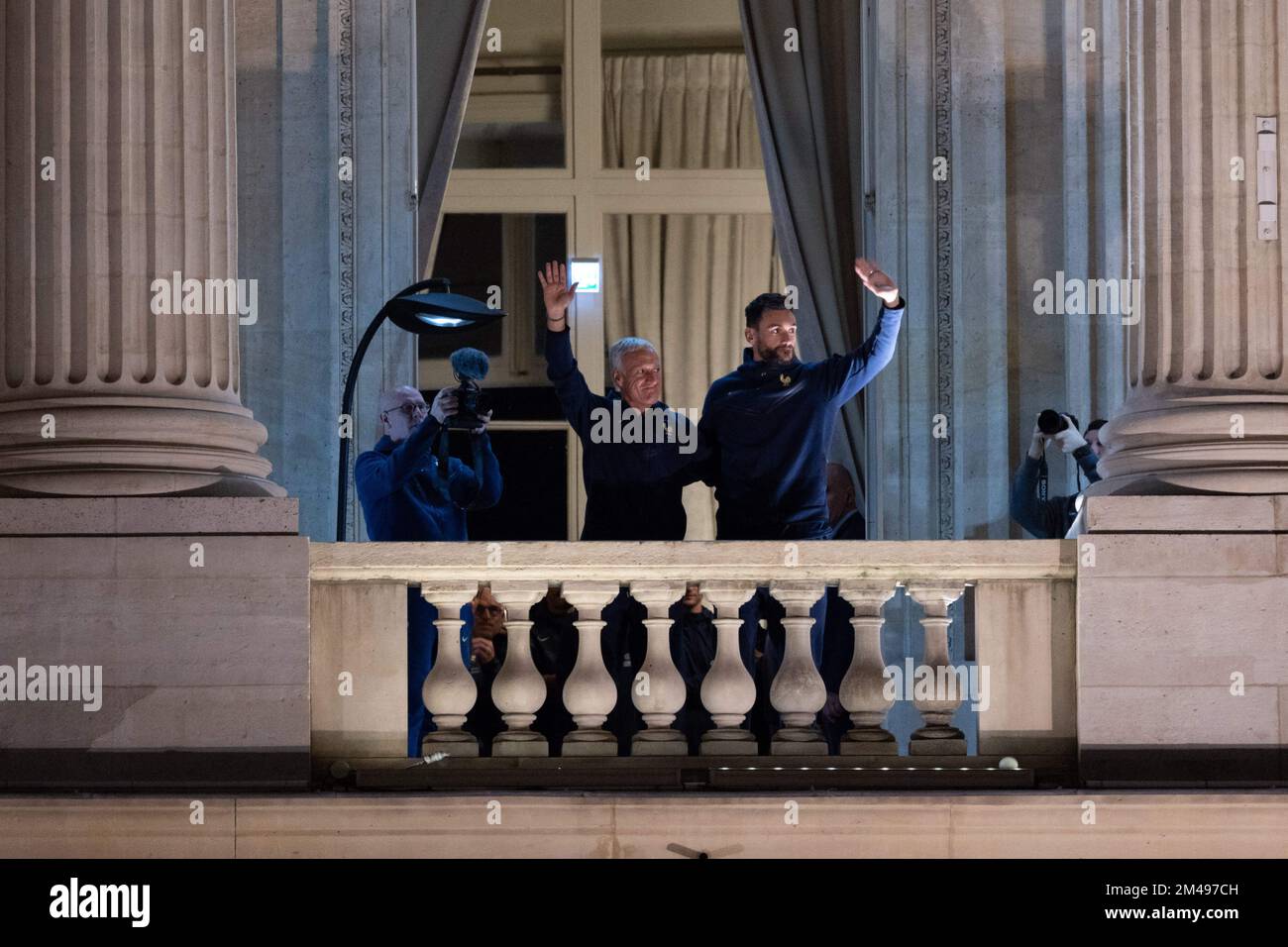 Paris, France, 19/12/2022, French goalkeeper Hugo Lloris and French ...
