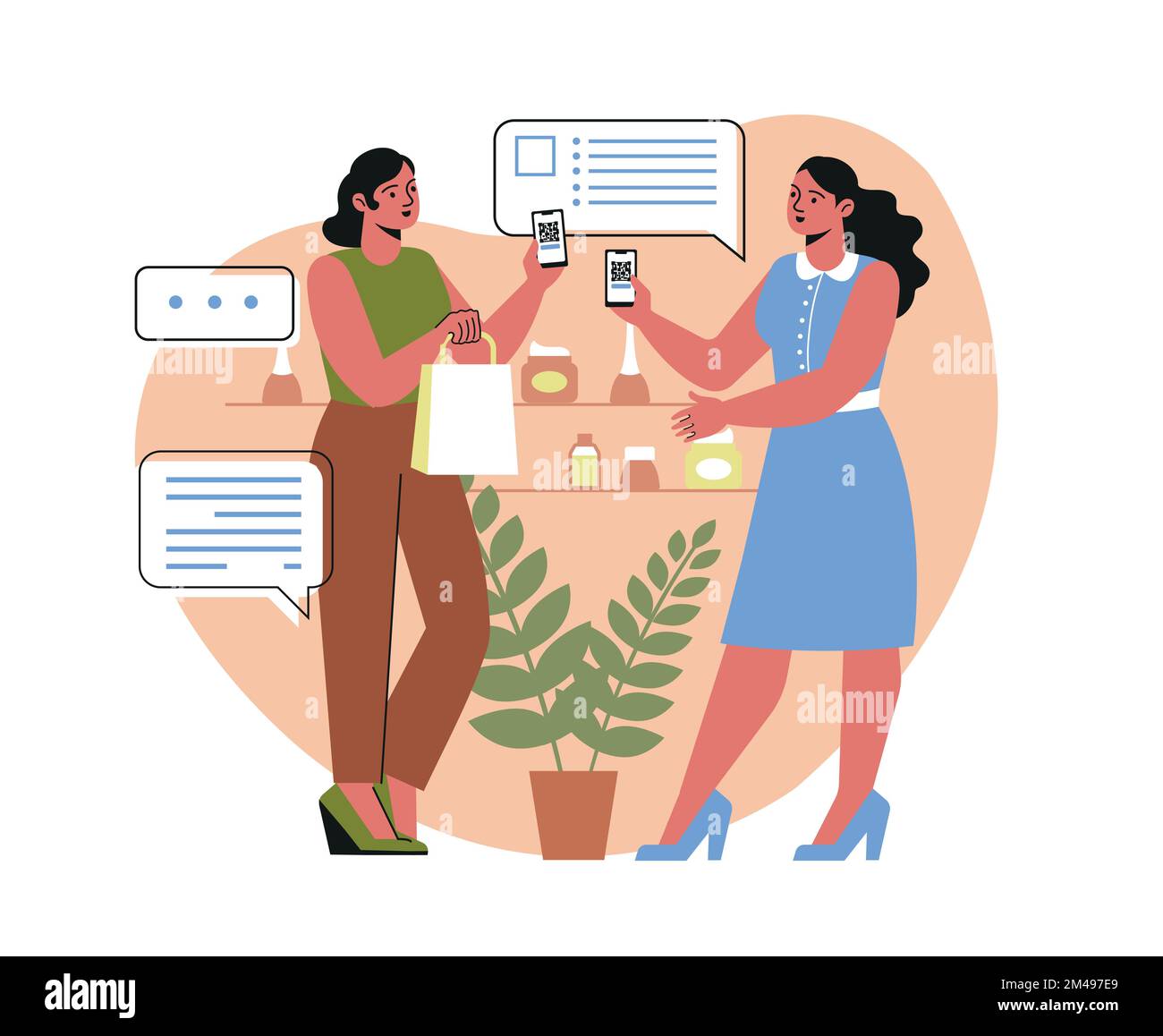 Cashless payment system concept Stock Vector Image & Art - Alamy