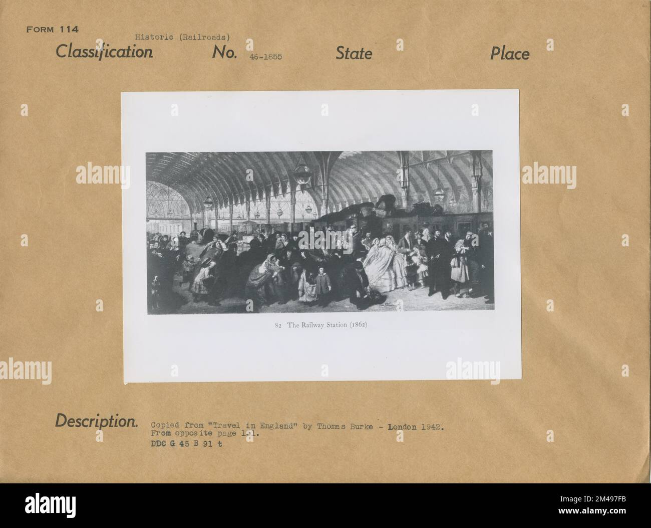 'the railway station', 1862 hi-res stock photography and images - Alamy