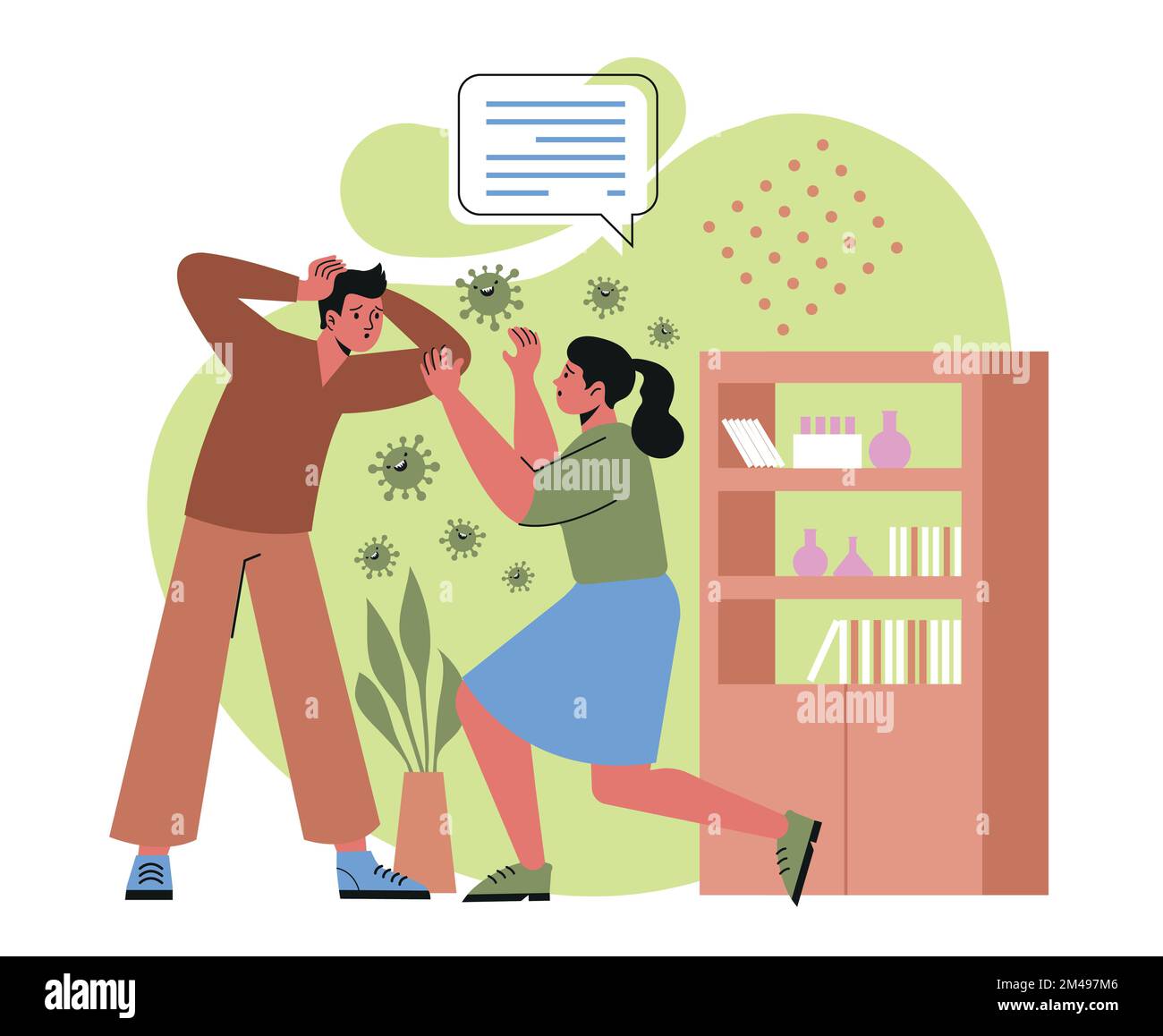 People with phobia and fear Stock Vector Image & Art - Alamy