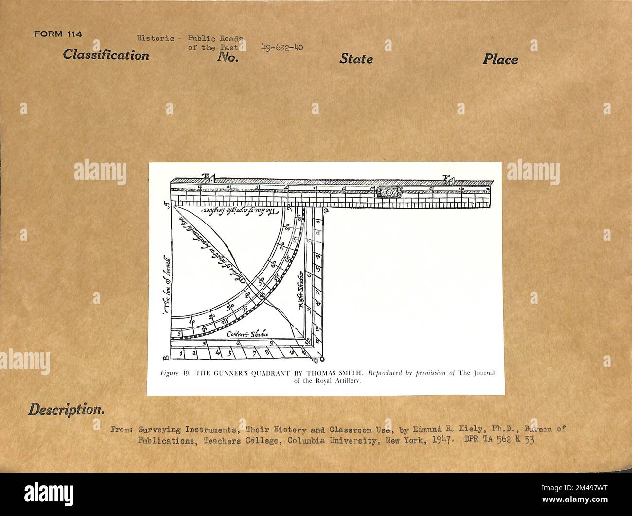 The Gunners's Quadrant by Thomas Smith. Original caption: From ...