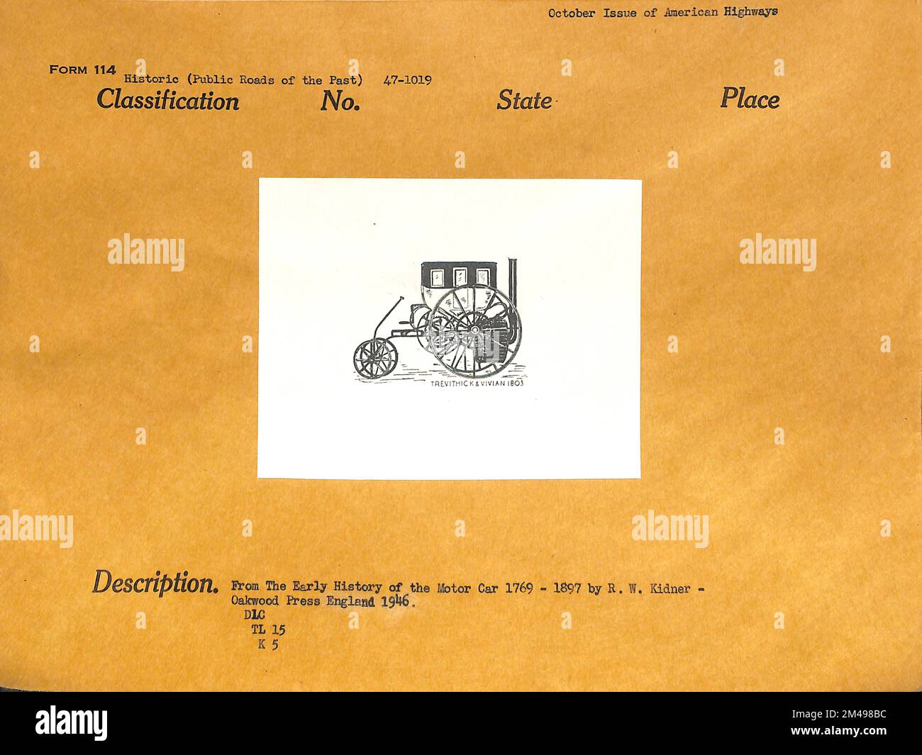 Trevithick & Vivian 1803. Original caption: From the Early History of ...