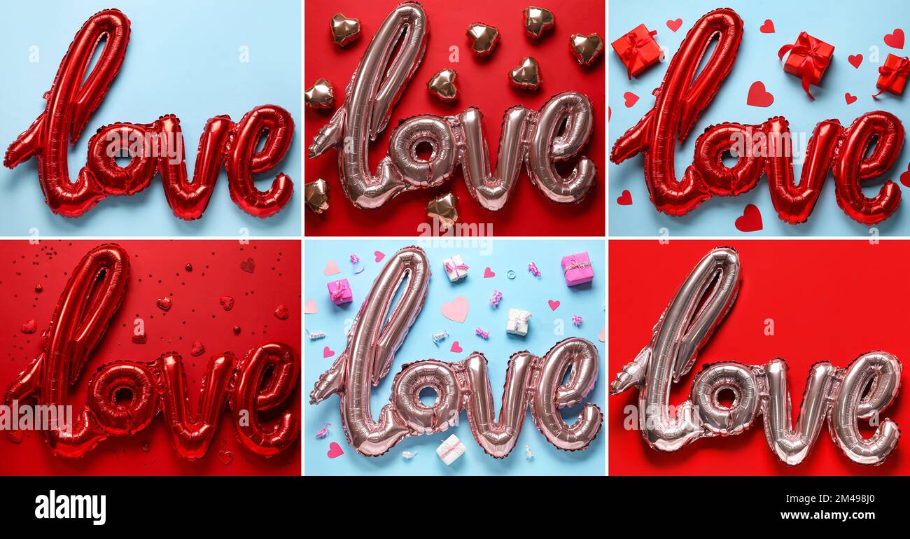 Cute Love Collage Backgrounds
