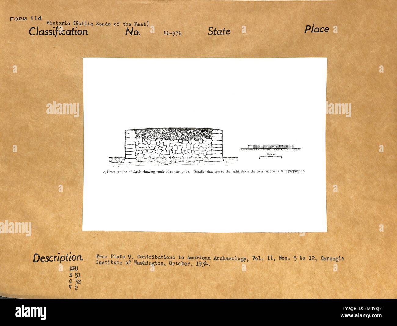 Cross Section of Sacbe Showing Mode of Construction. Original caption ...