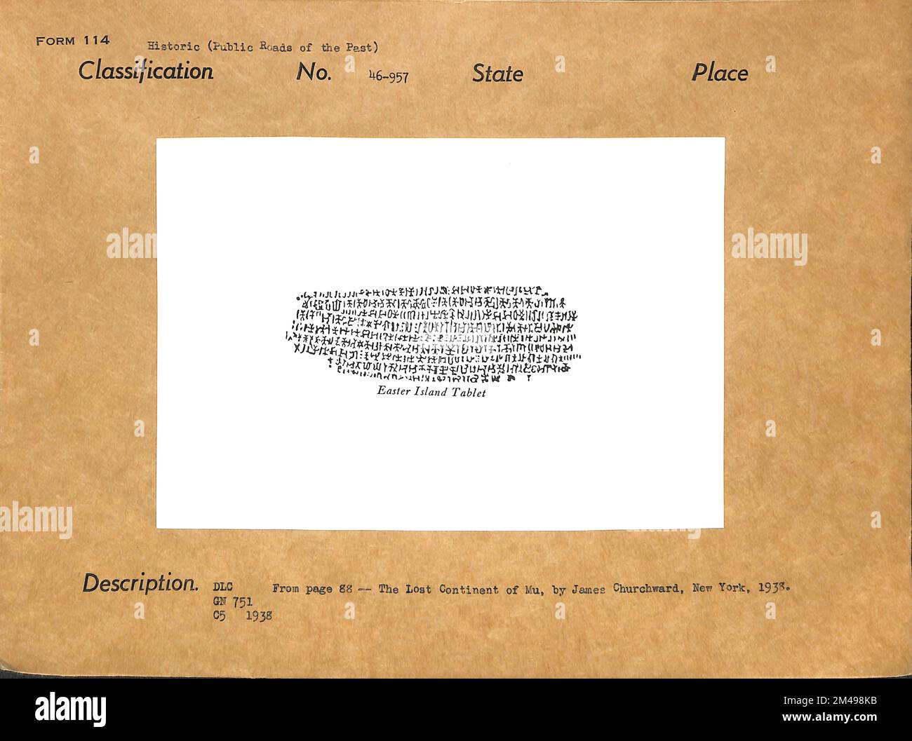 Easter Island Tablet. Original caption: From Page 88- The Lost ...