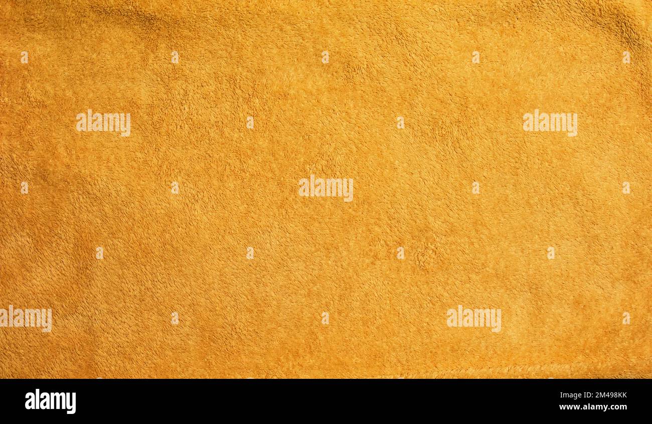 Yellow terry cloth for towels. Yellow fabric and texture concept. Close ...