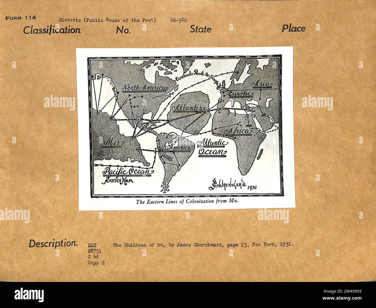 Eastern Lines of Colonization from Mu. Original caption: The Children ...