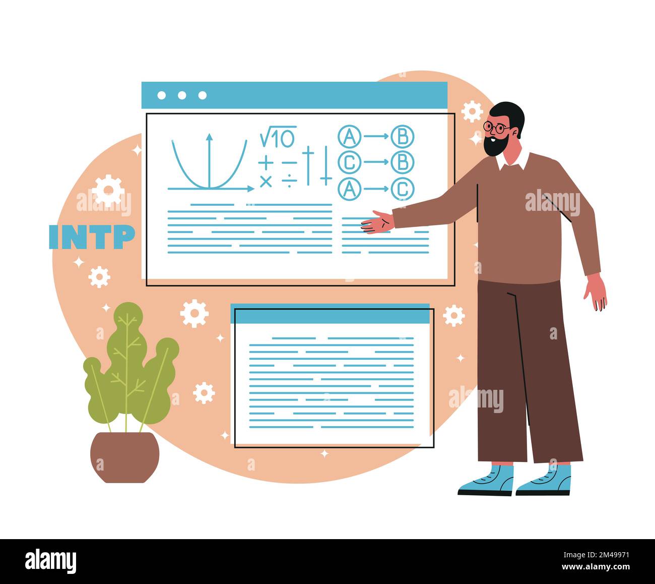 Rationality concept Stock Vector Images - Alamy