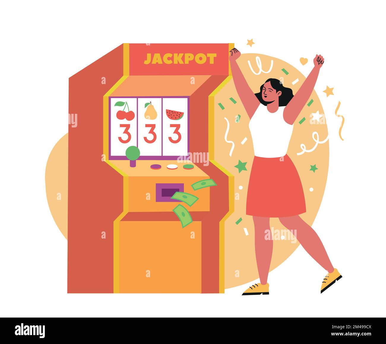 Happy lucky person concept Stock Vector Image & Art - Alamy