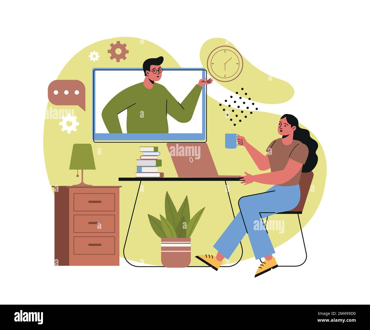 Learn online book bubble Cut Out Stock Images & Pictures - Alamy