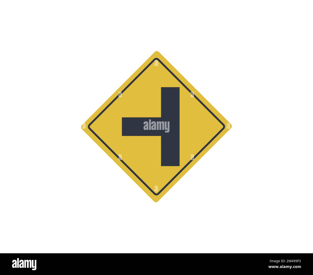 Isolated side turn traffic sign. Flat design Stock Vector Image & Art ...