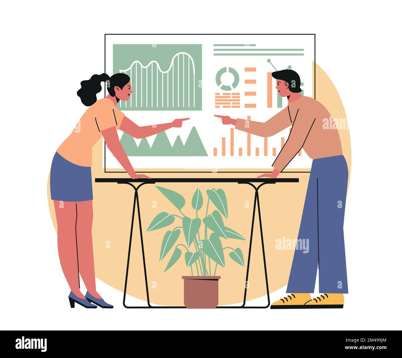 Business disagreement in office Cut Out Stock Images & Pictures - Alamy