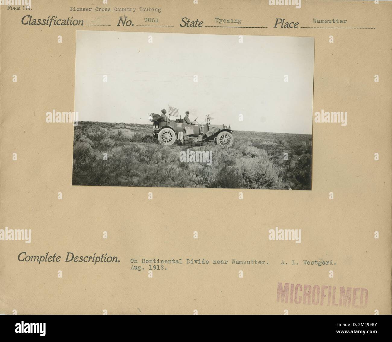 On Continental Divide. Original caption: On Continental Divide. A. L ...