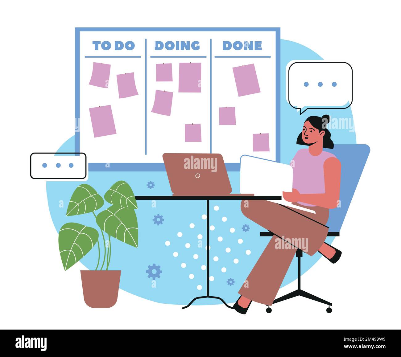 Person plan schedules concept Stock Vector Image & Art - Alamy