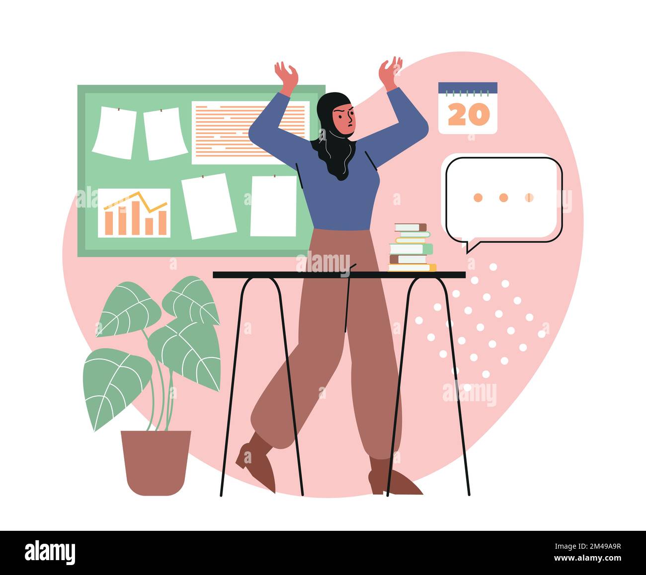 Tense in work Stock Vector Images - Alamy