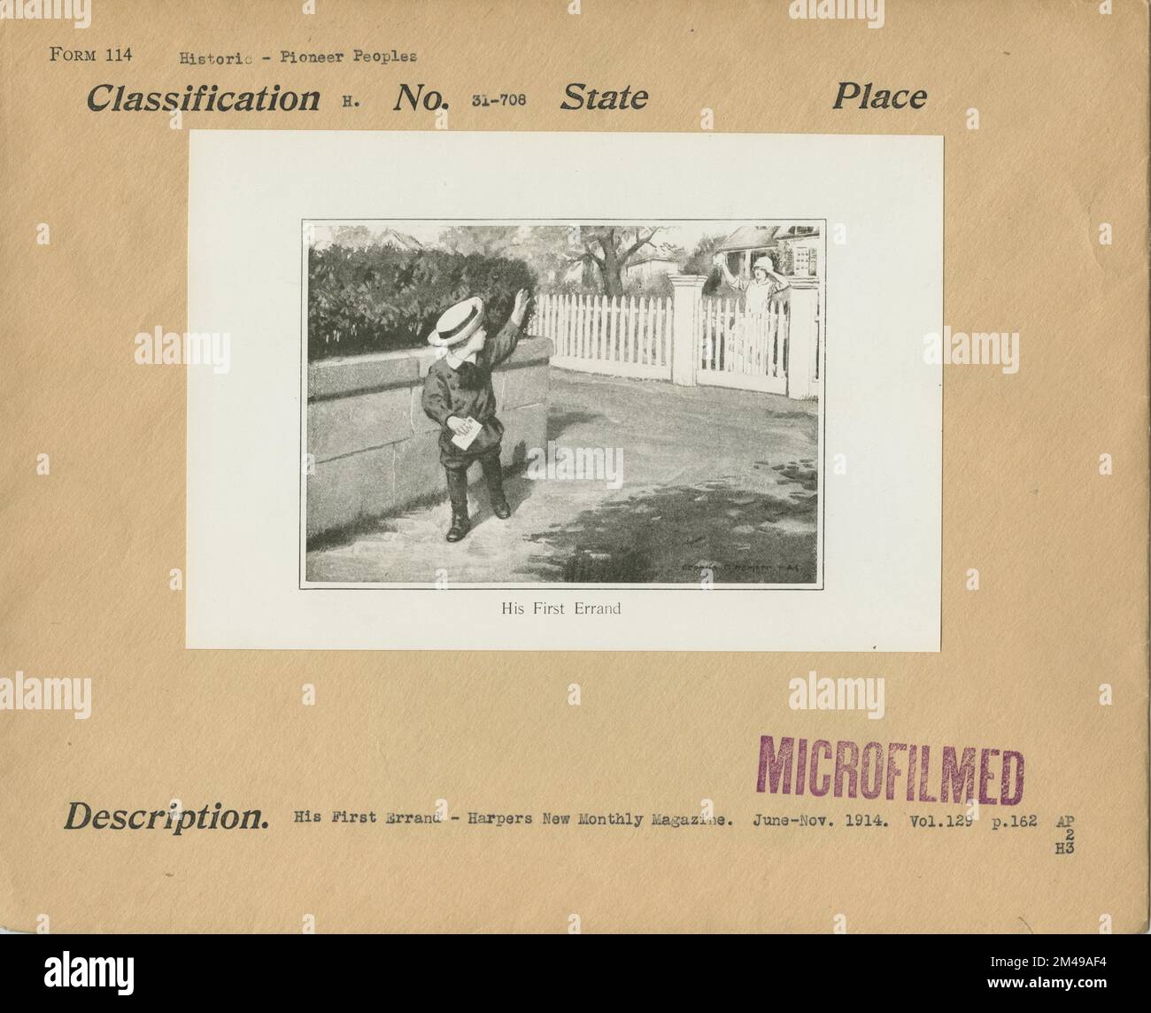 His First Errand. Original caption: His First Errand. Harpers New ...