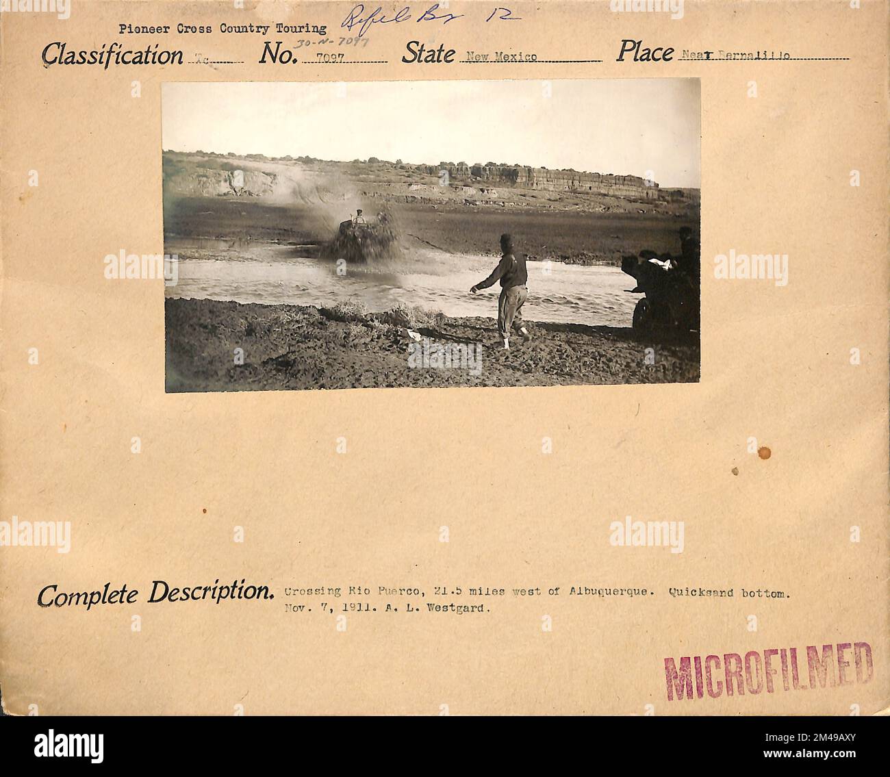 Crossing Rio Puerco, 21.5 Miles West of Albuquerque, Quicksand Bottom ...