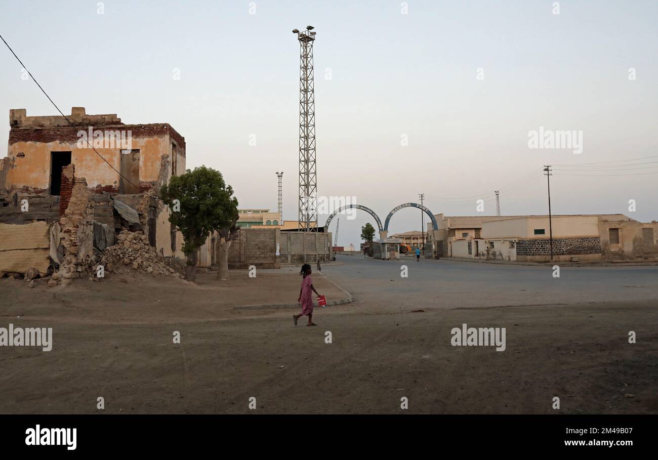 Massawa Port on the Red Sea coast of Eritrea in East Africa Stock Photo ...