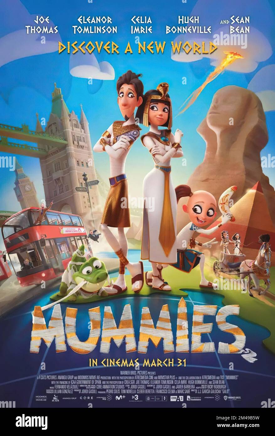 MUMMIES, English language poster, 2023. © Warner Bros. /Courtesy ...