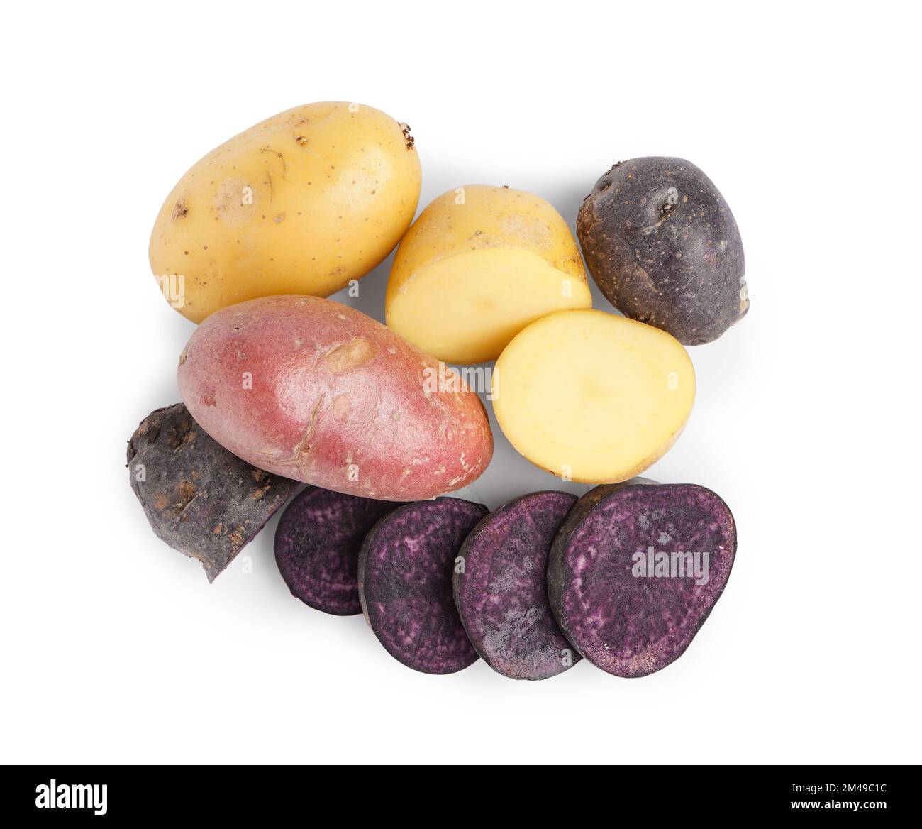 Different types potatoes Cut Out Stock Images & Pictures - Alamy