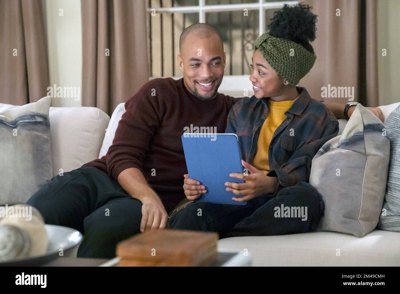 SOMETHING FROM TIFFANY'S, from left: Kendrick Sampson, Leah Jeffries ...
