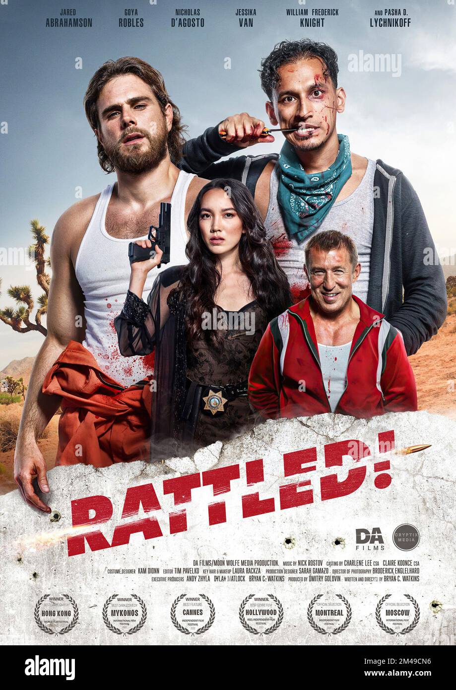RATTLED!, poster, from left: Jared Abrahamson, Jessika Van, Pasha D ...