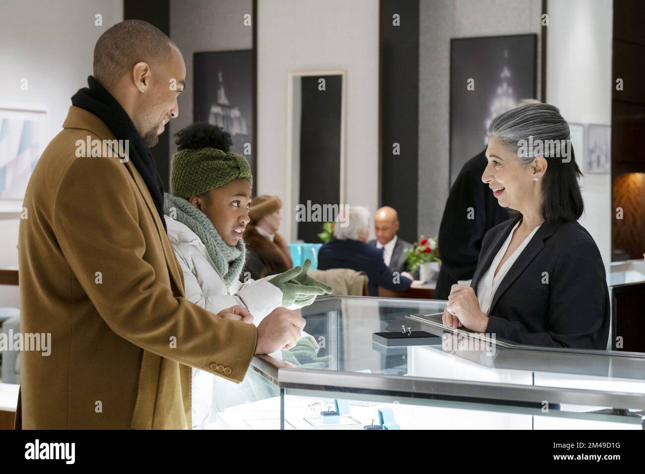SOMETHING FROM TIFFANY'S, from left: Kendrick Sampson, Leah Jeffries ...