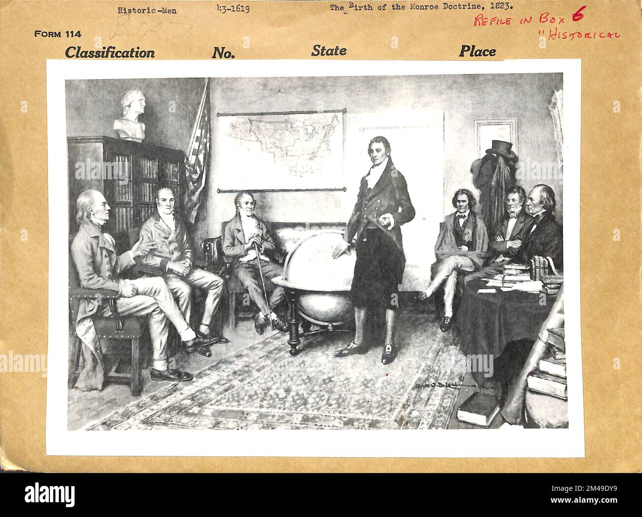 Monroe Doctrine Map 1823