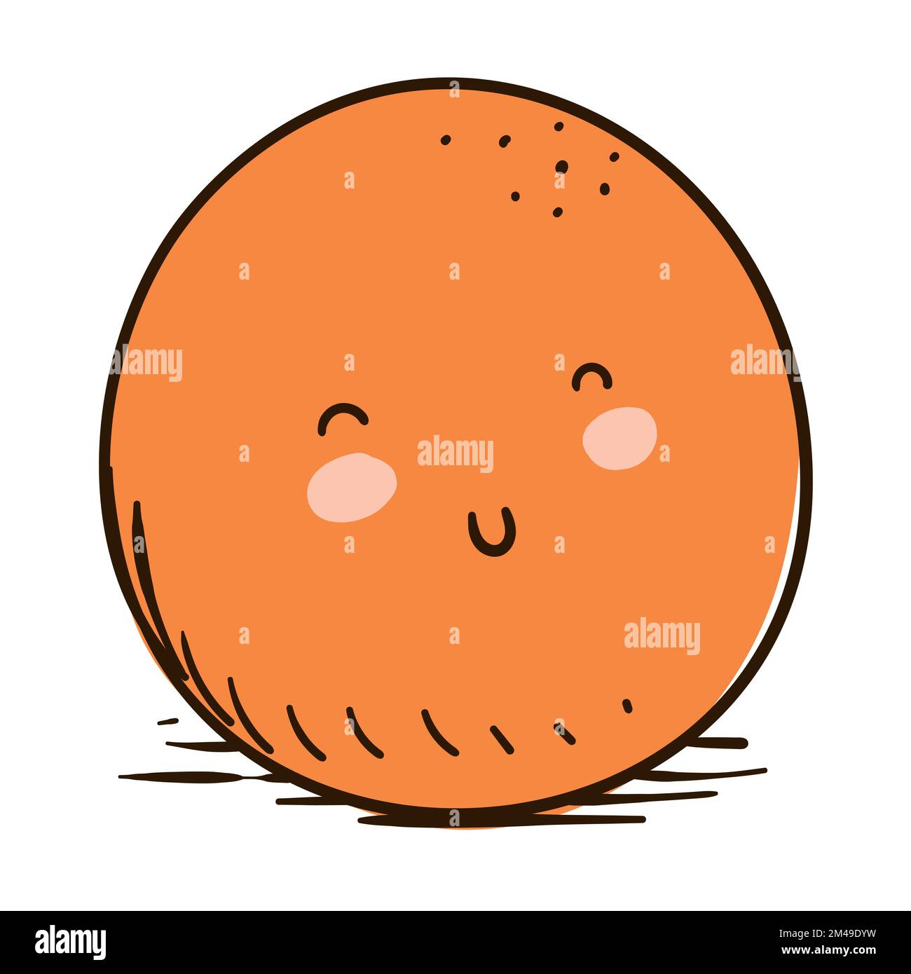Delicious, half bitten and steamy fritter in cartoon style, isolated ...