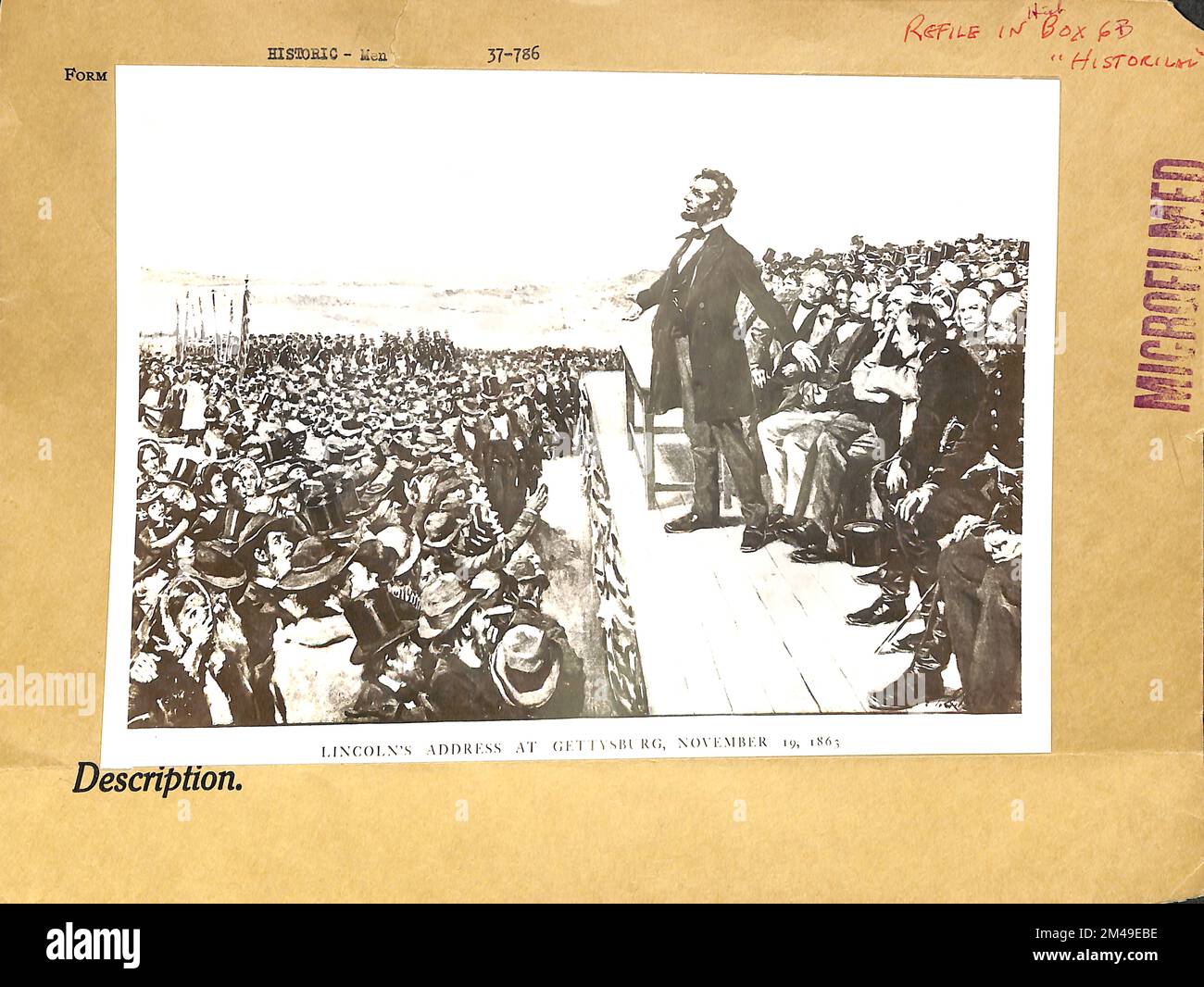 Gettysburg address 1863 hi-res stock photography and images - Alamy