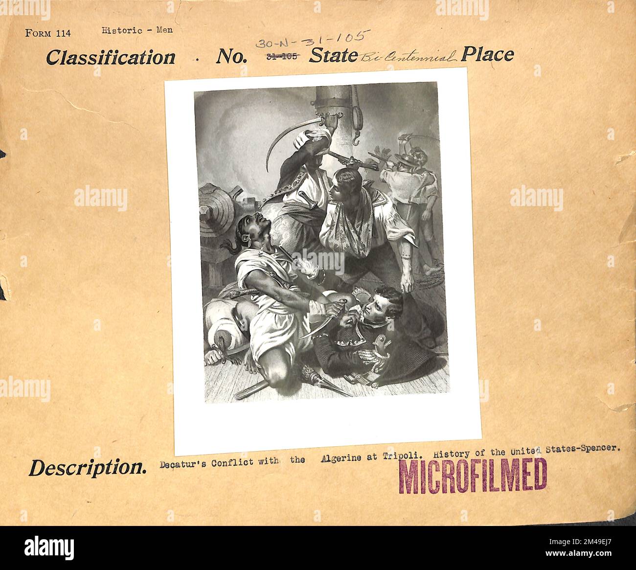 Decatur's conflict with the algerine hi-res stock photography and ...