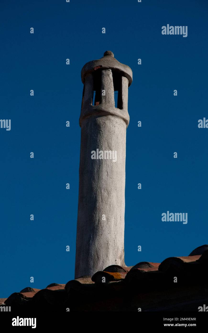 Exotic chimney in a village Stock Photo - Alamy