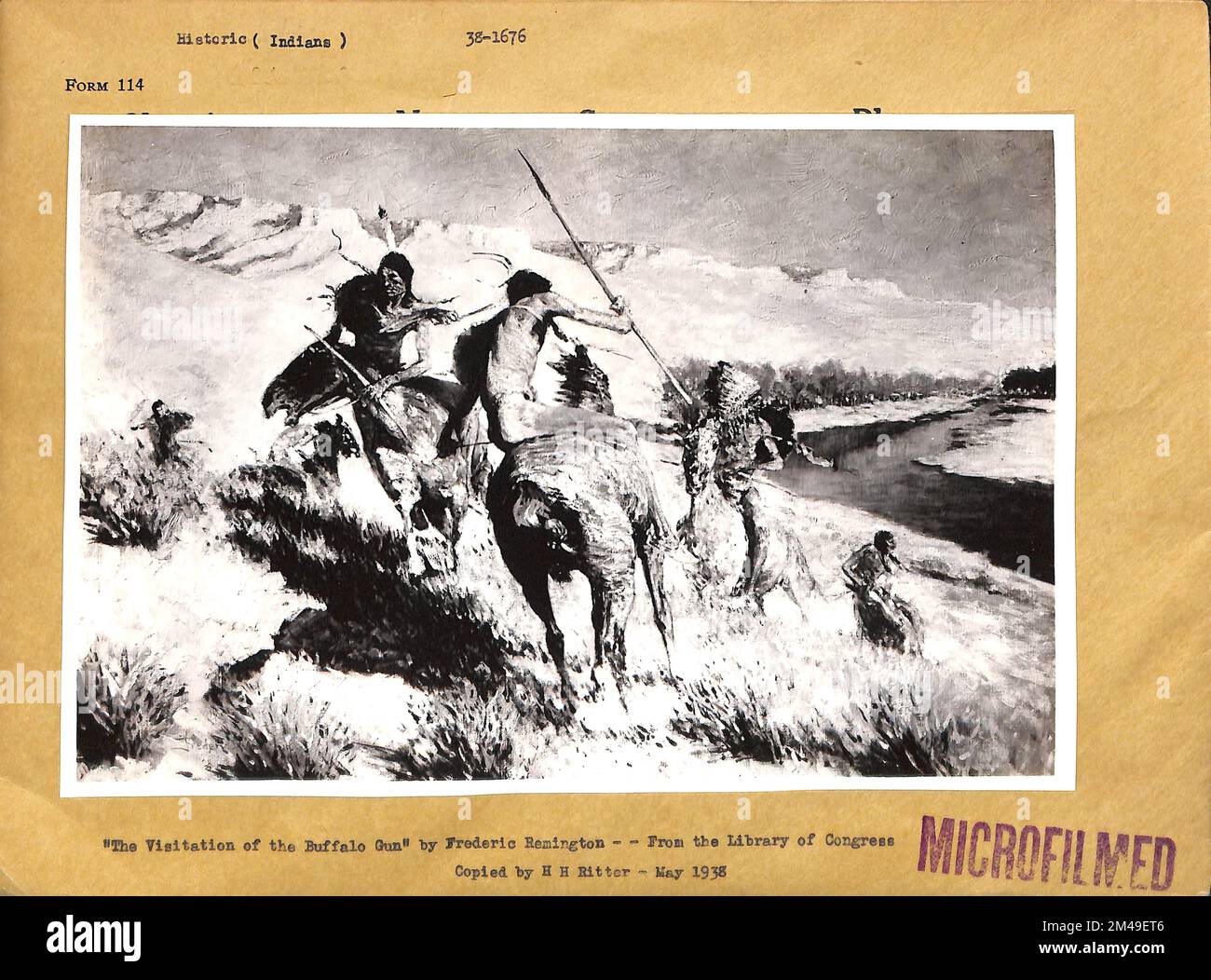 The Visitation of the Buffalo Gun. Original caption: "The Visitation of ...