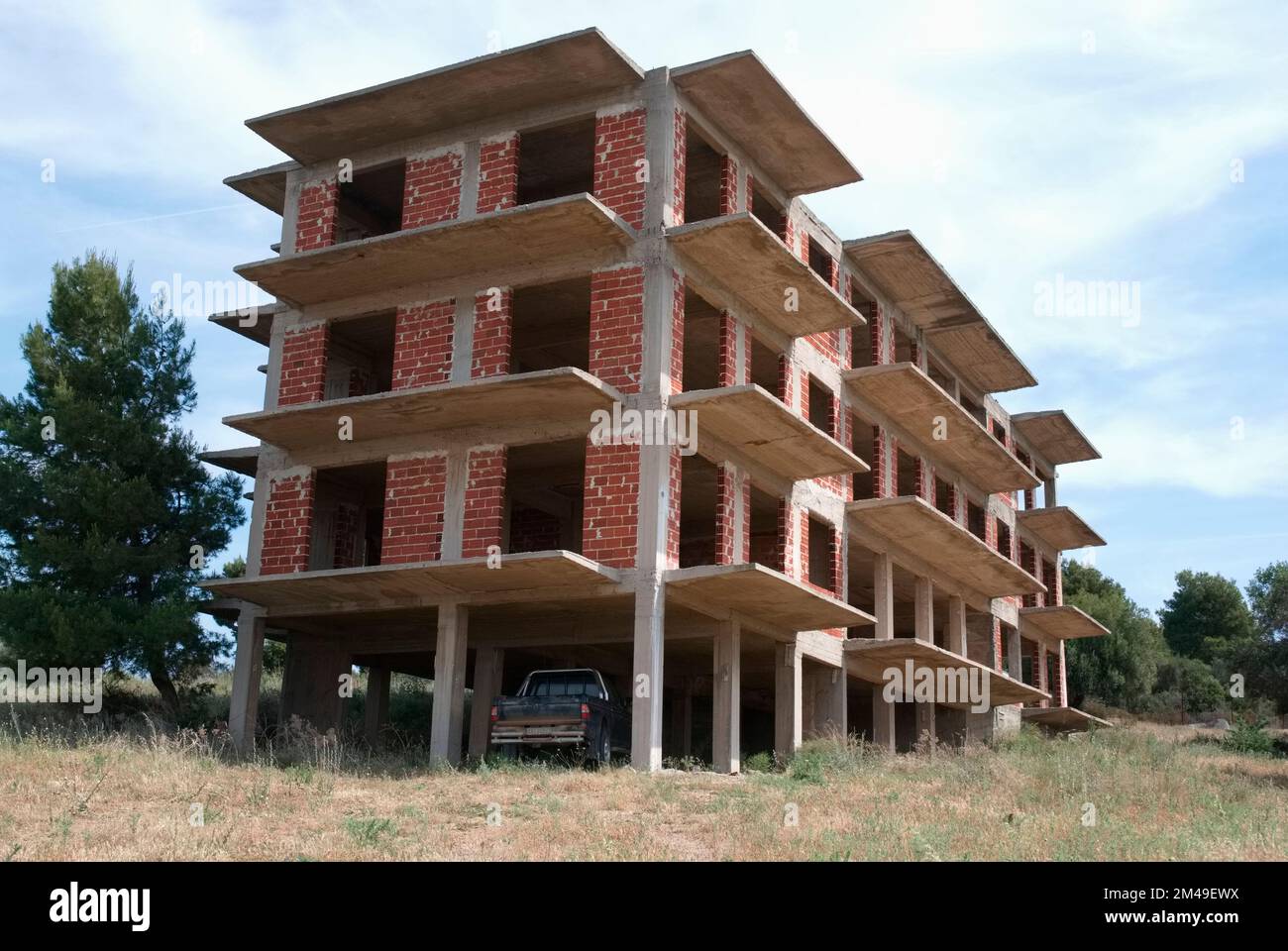 Vacant abandoned shell Stock Photo - Alamy