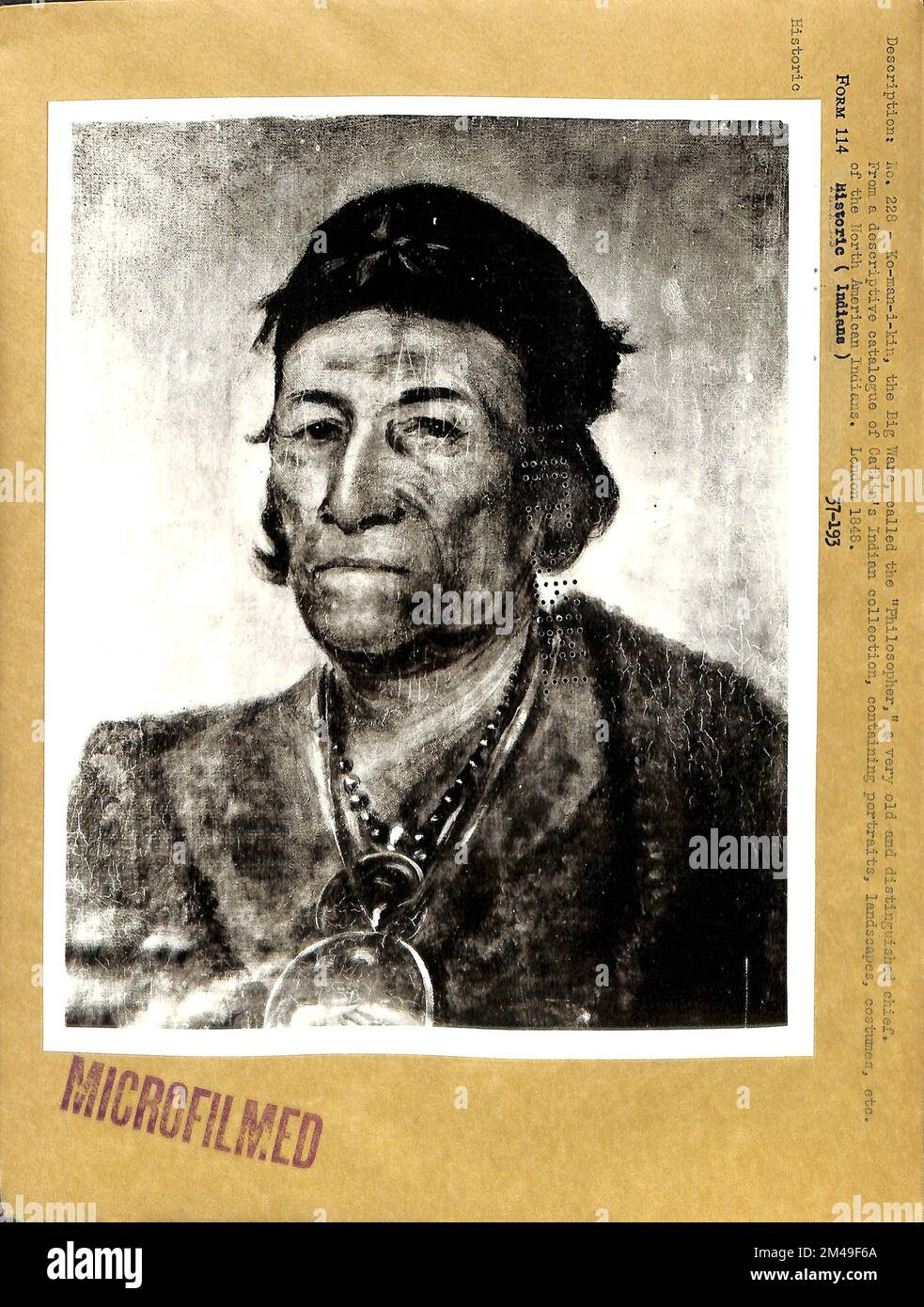 Ko-man-i-kin, the Big Wave. Original caption: No. 228 - Ko-man-i-kin ...