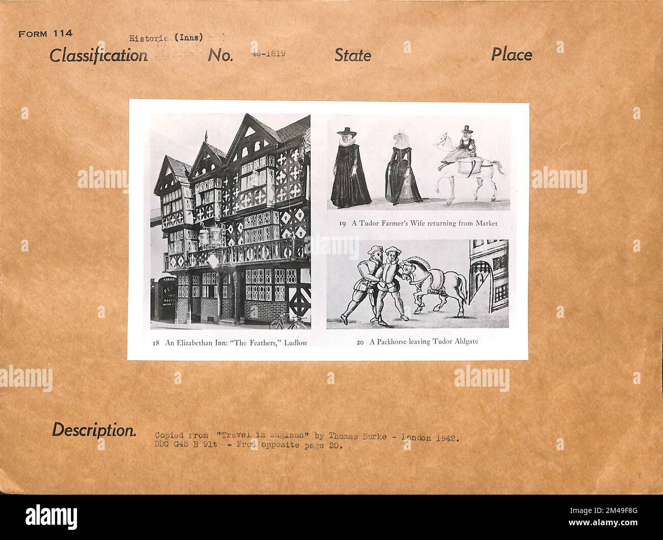 An Elizabethan Inn, a Tudor Farmer's Wife Returning to Market, and a ...